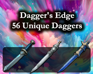 Dagger's Edge - 56 Unique Daggers [512x512 Icons] [Hybrid AI\Human] by The Circle - Games Assets ...