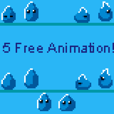 Droplet Character FREE USE by Miqueias Pasur