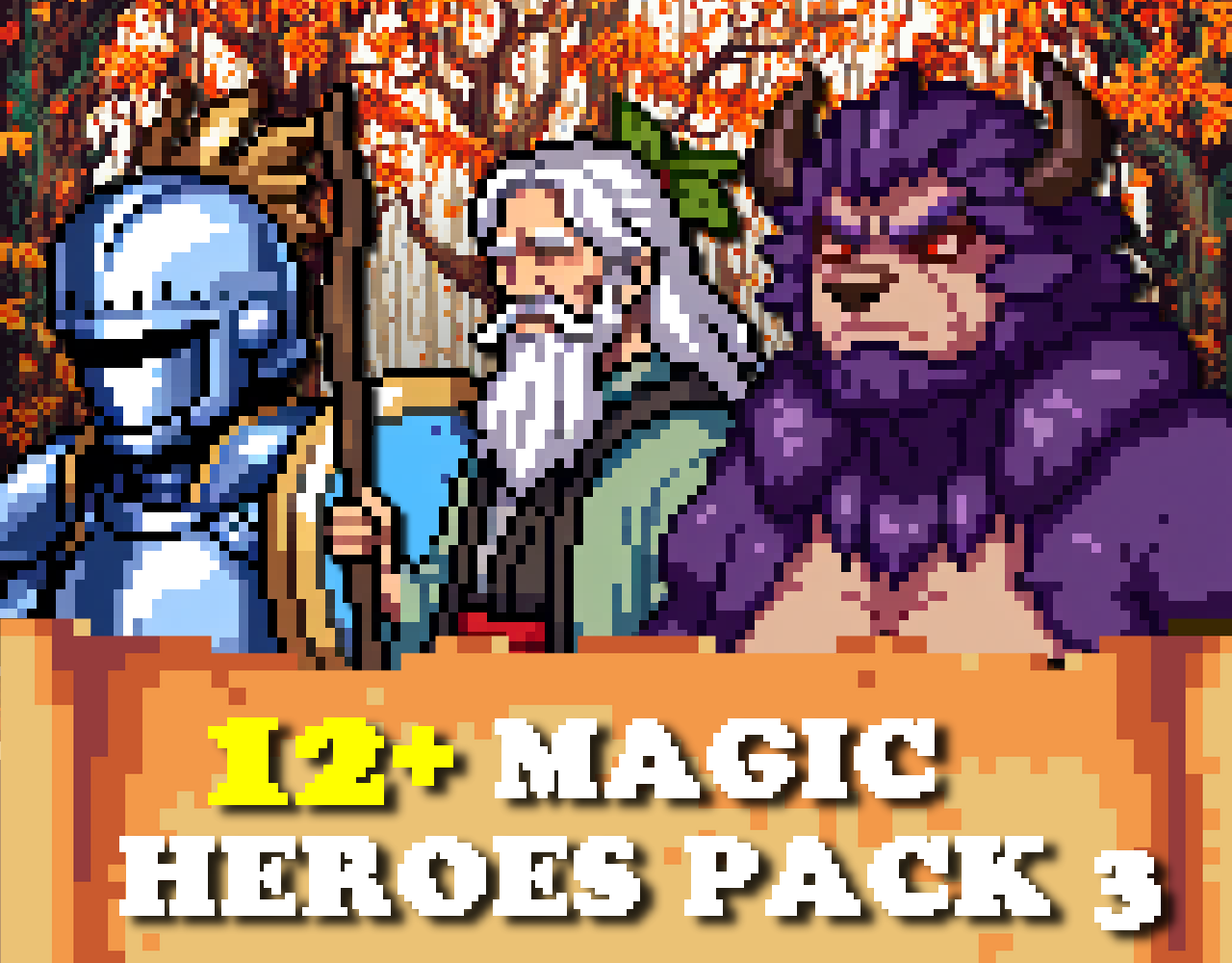 RPG Portrait Magic Heroes 3 - Pixelart / Pixel Art sprite Bust Pack RPG ...