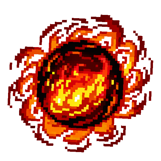 48 + Fire Symbol - Pixelart / Pixel Art sprite Fire Spells Pack RPG by ...
