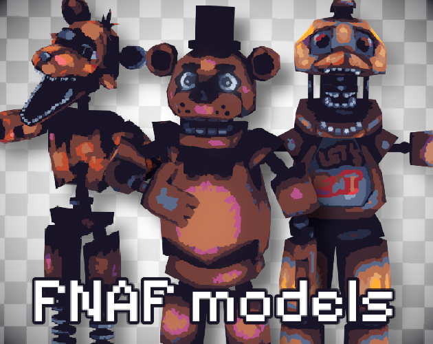Low-Poly Retro PSX FNAF Models by Puck