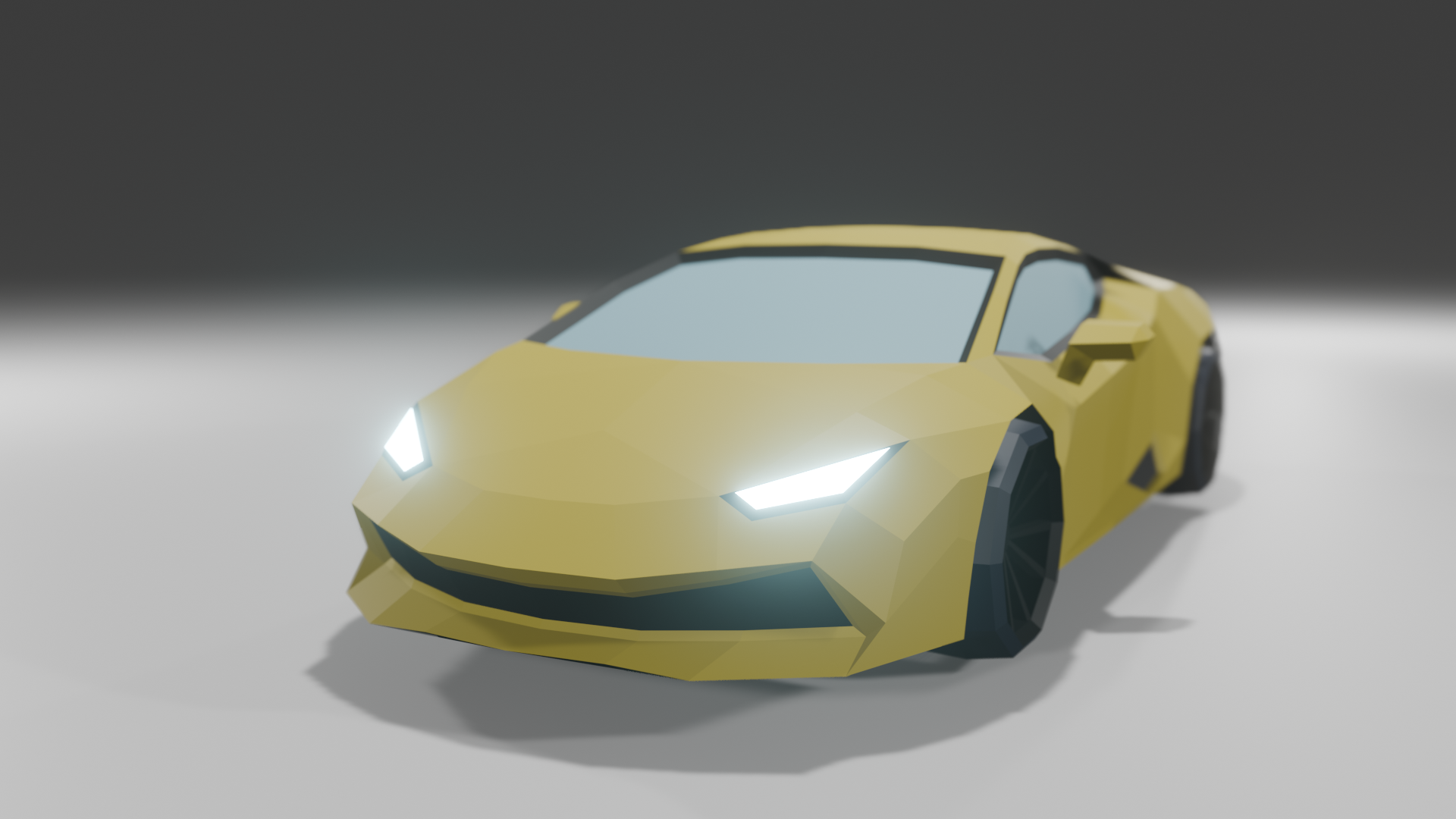 Lamborghini Huracan Car Low Poly by SoulStriker333