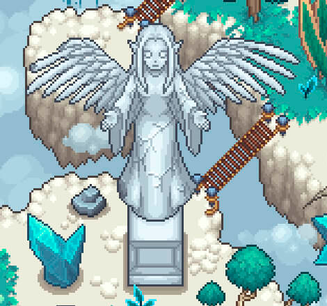 Flying Islands Pixel Top-Down Tileset by Free Game Assets (GUI, Sprite ...