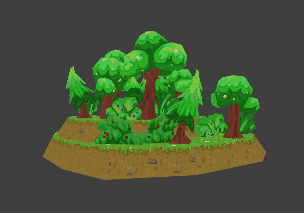 Stylized Retro Forest Asset Pack by Tuesday Pigeon