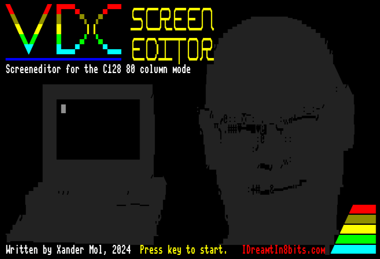 Devlog - VDC Screen Editor 2 (C128) by xahmol