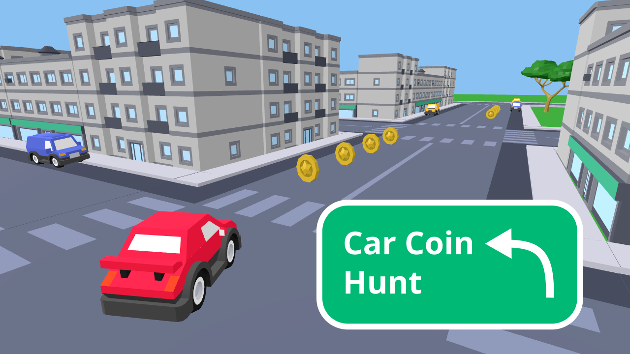 3D car Coin Hunt by NabeelSajjad