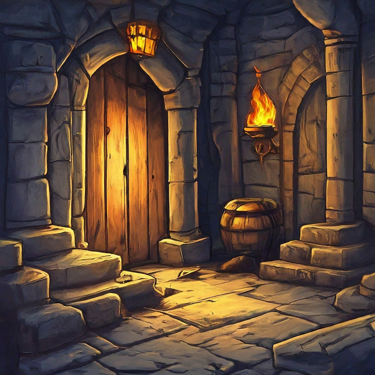 Free CC0 Dungeon Backgrounds Pack by The Outlander