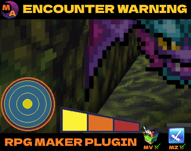 Encounter Warning - RPG Maker MV/MZ Plugin by MythAtelier