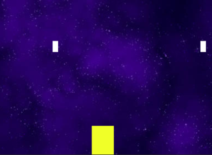 Space dodge game by F1amed