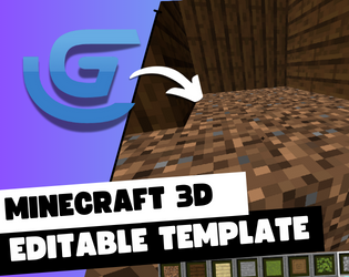 Minecraft 3D Gdevelop Editable Template by DRAX GAMES