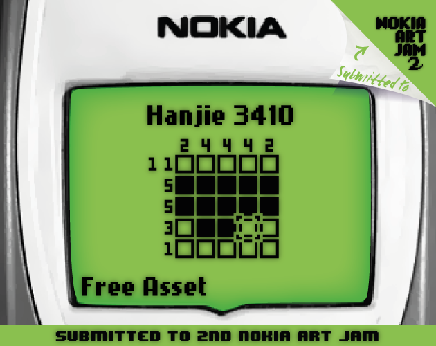 Hanjie 3410: Nokia 3410 asset pieces for a nonogram game (Asset Pack ...