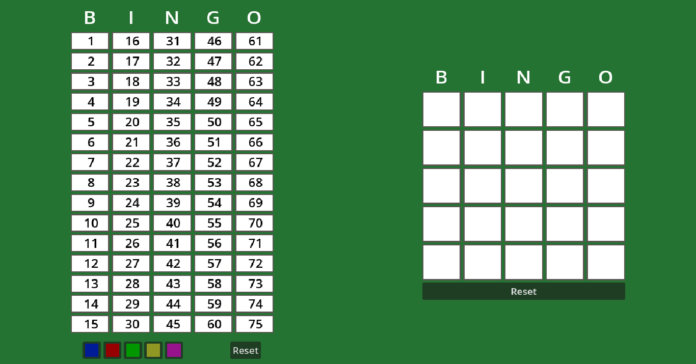 Bingo Display by Moar
