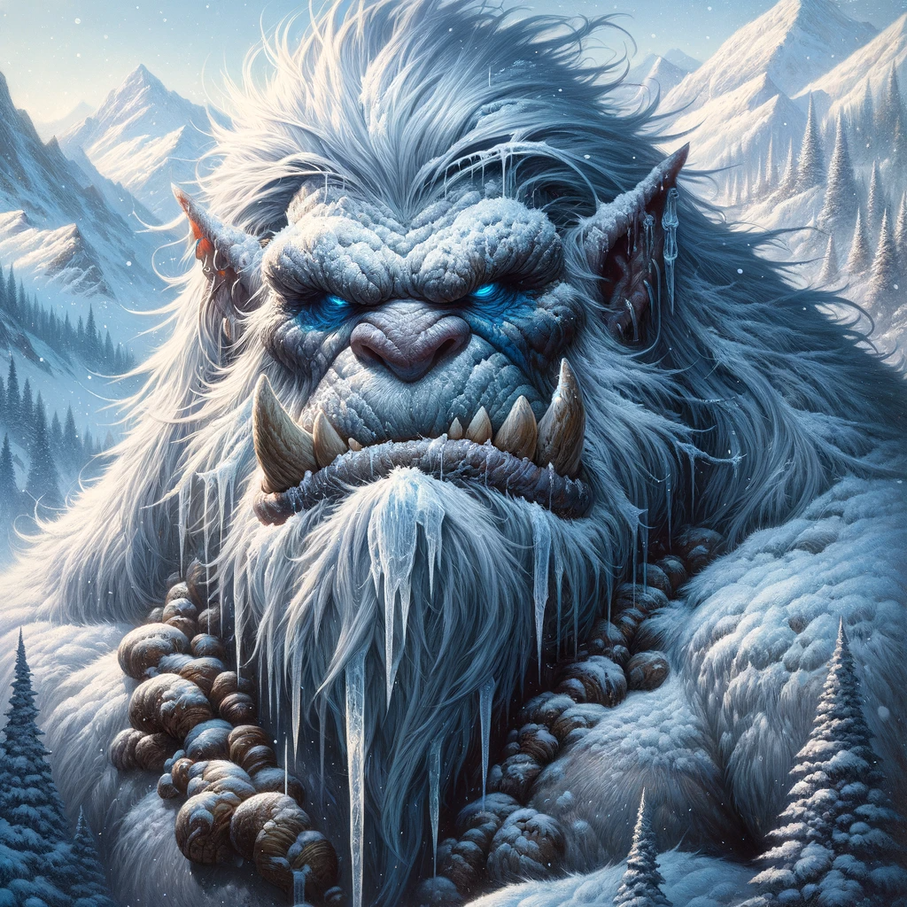 Dragonbane Winter Mountain Troll and Foundry json by BoyzieRpg
