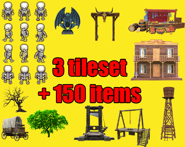 FREE Tileset for RPG Maker by Satanturno