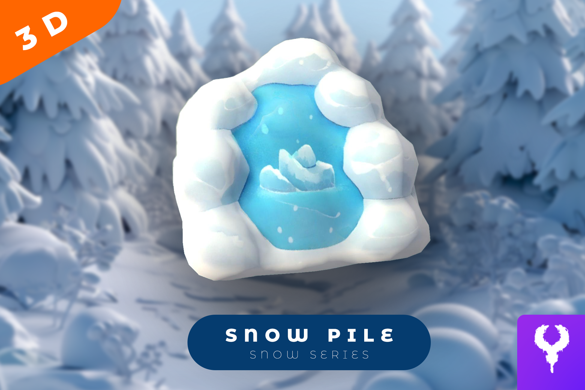 Cartoon Snow Pile by golemkin