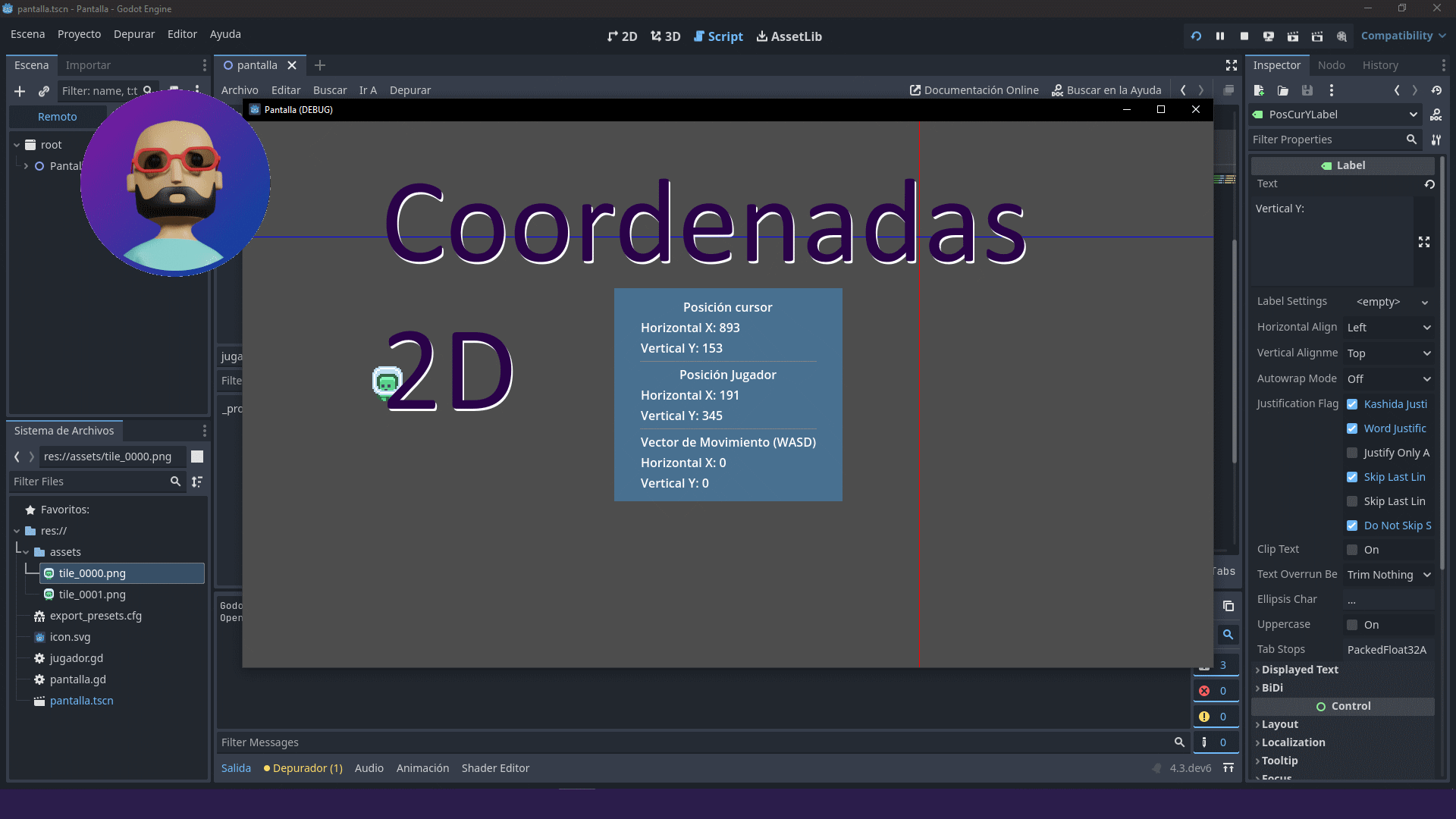 >Coordenadas 2d, con Godot 4 by Gamedev Argentina