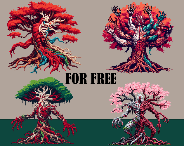 Trees of the demon gods by Babanagi