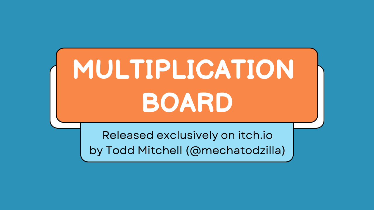 Multiplication Board by Todd Mitchell Multiplication Board by Todd Mitchell