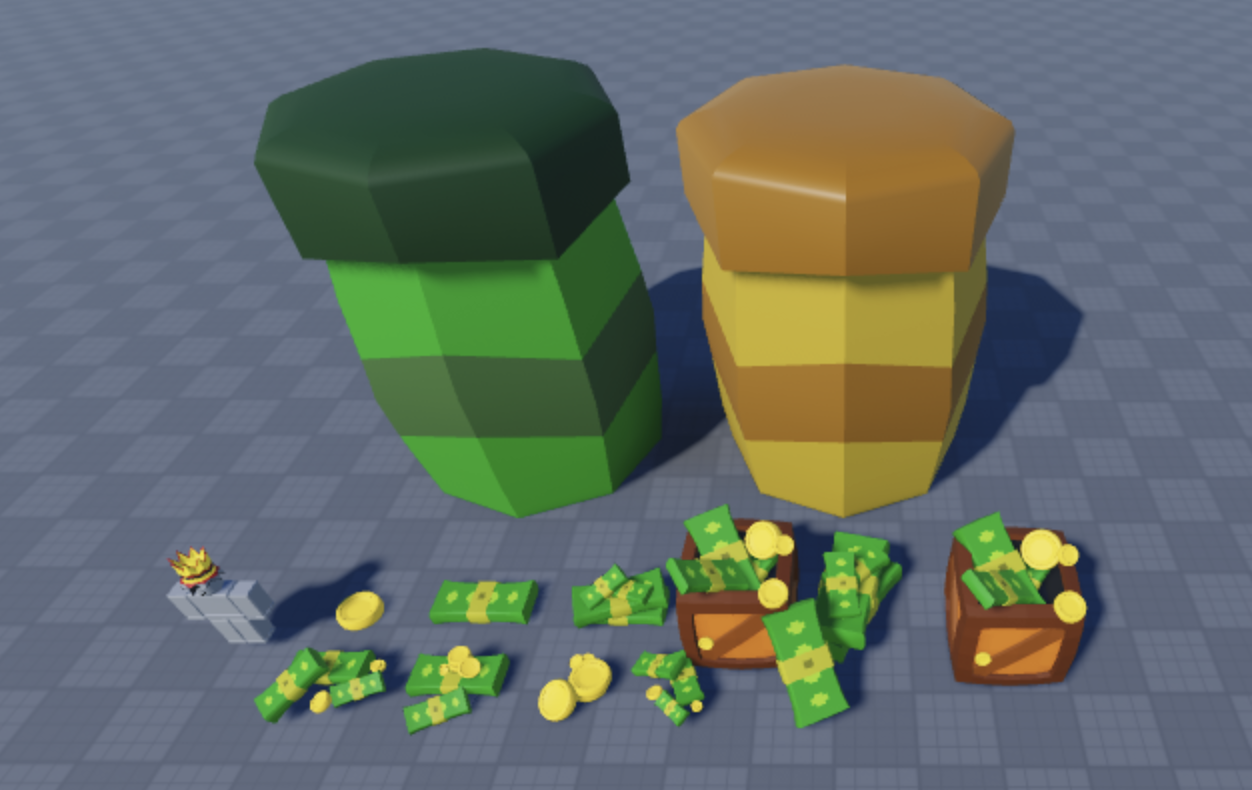 Low poly cash pack by GoldenBlox