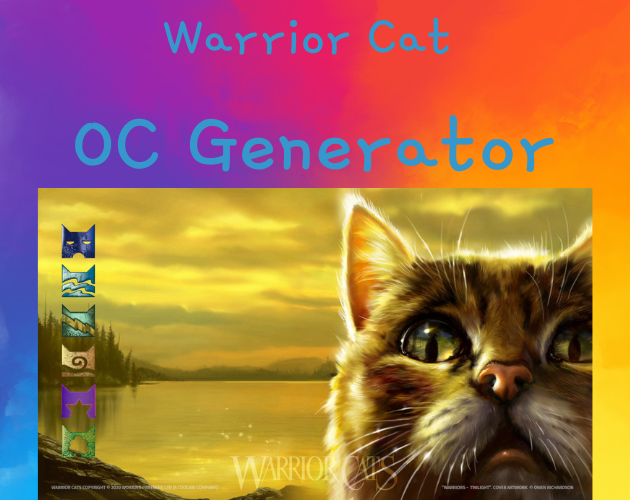 Warrior Cat OC Generator by Emerald the Warrior Cat