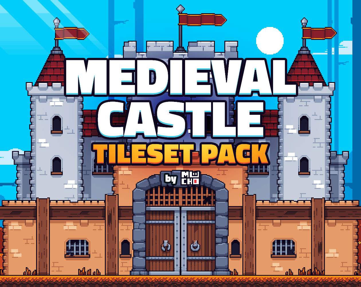 Medieval Castle Tileset Pack by Mucho Pixels