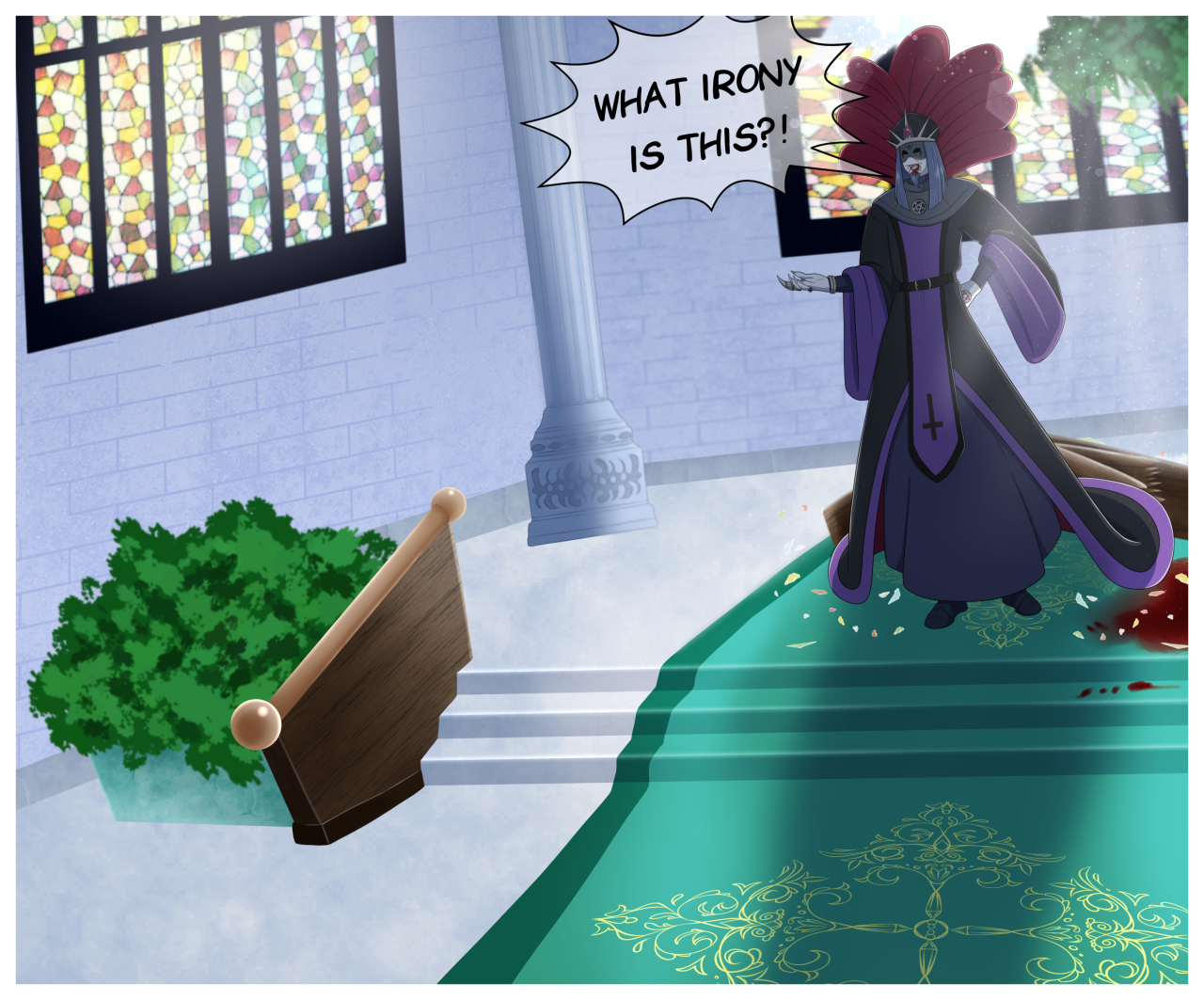 White Steel: "What irony is this?!" F2U meme by Latiro Mazzaire