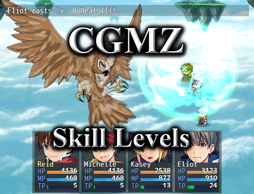 [CGMZ] Skill Levels for RPG Maker MZ by Casper Gaming