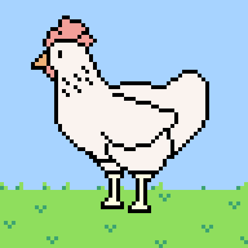 Pixel Art Hen: Clucky the Chicken by Ygle