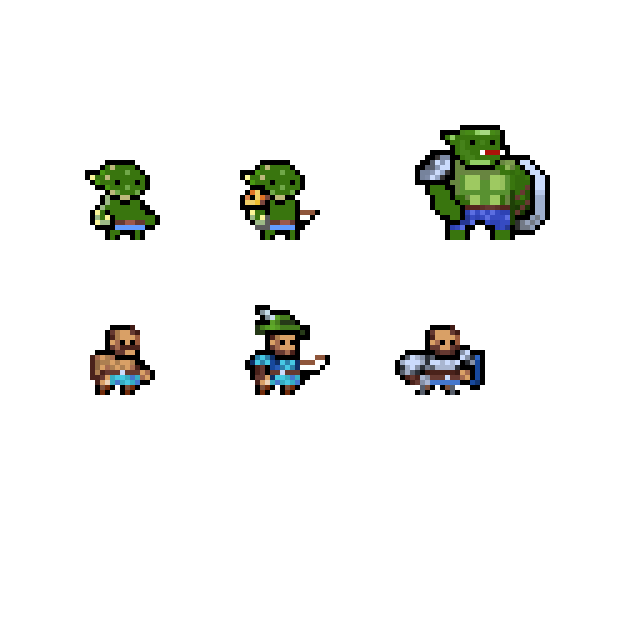 Human and orcs sprites by Makssson