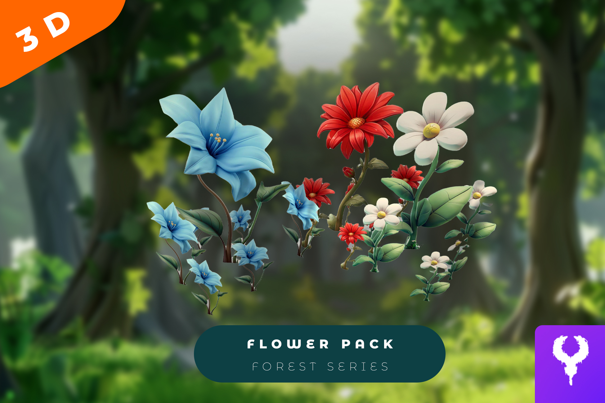 Cartoon Flower Pack by golemkin