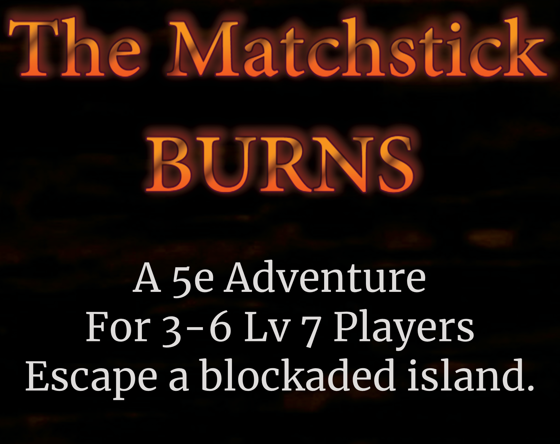 The Matchstick BURNS by Gandair