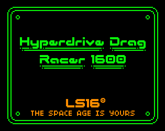 Hyperdrive Drag Racer 1600 by Bragorn for Lospec Jam 2 - itch.io