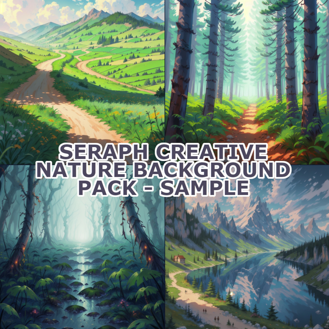 2D Nature Adventure Background Art Pack by seraphcreative