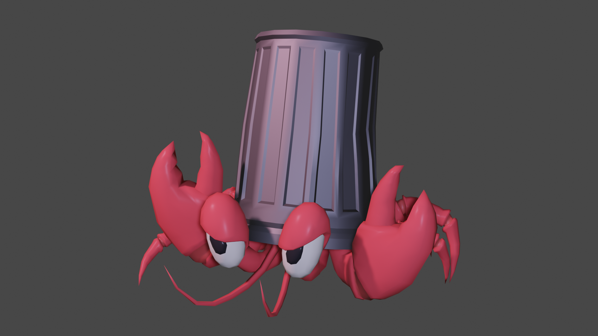 Trash Crab Walk Animation By Charlesheikkila