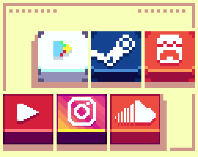 Social Media Icon - Pixel Art by MegaCrash