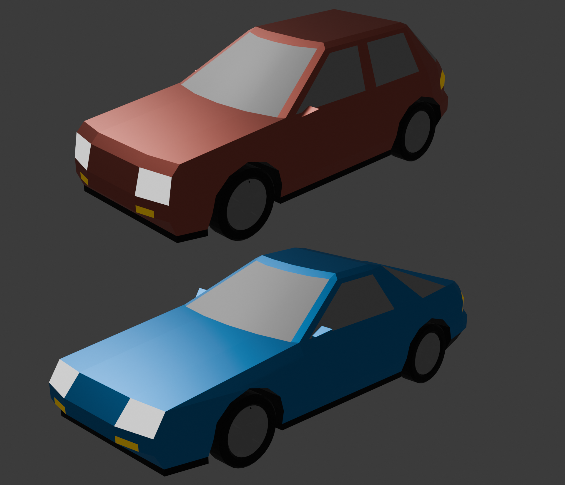 Low Poly Car Assets by kevinvqin