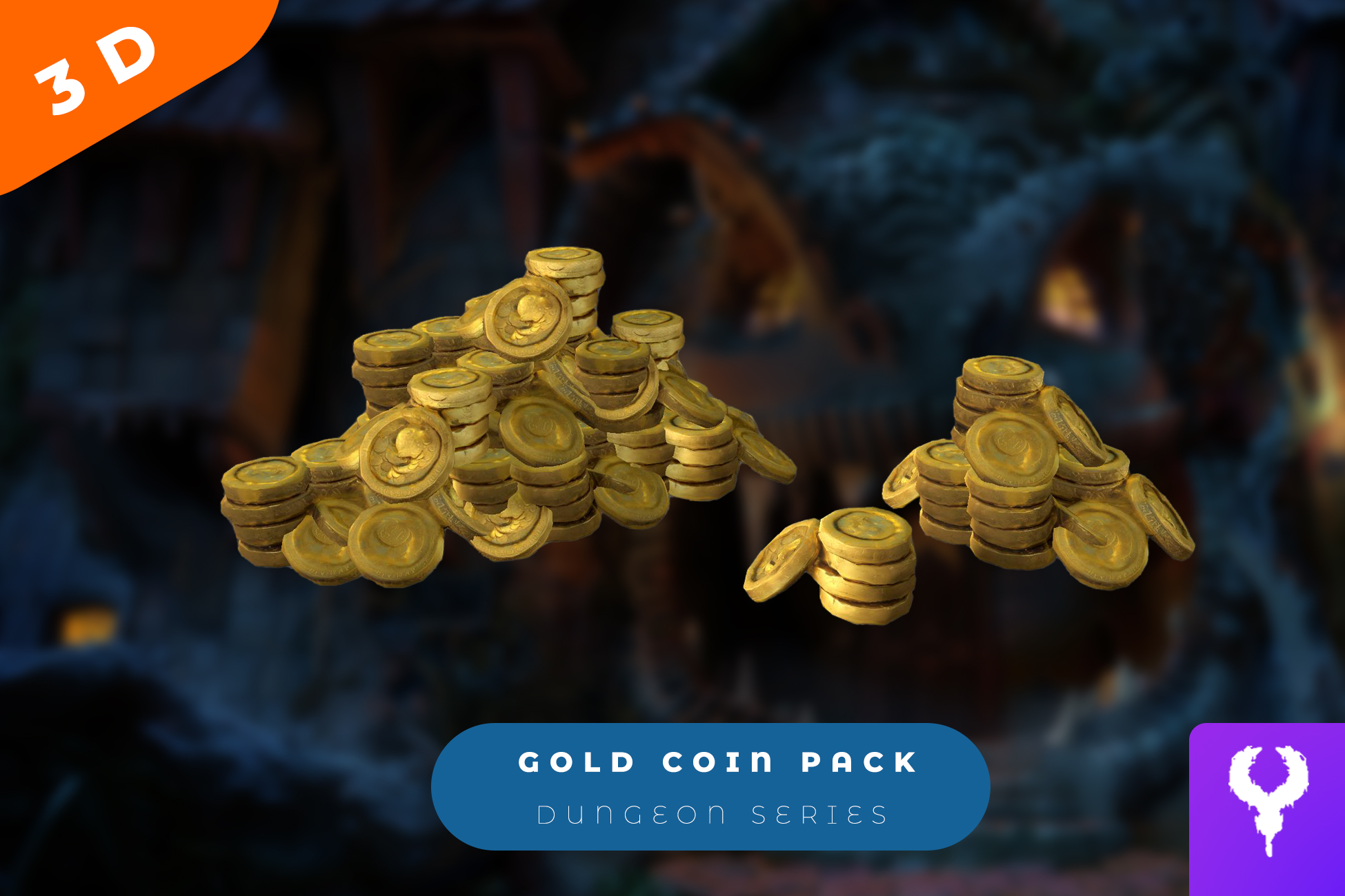 Cartoon Gold Coin Pack by golemkin