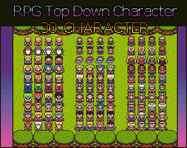 RPG Top Down Character Pack by HammerStrike