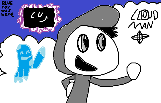 Cloudman in Big (goopy) Mess by BlueToy2412