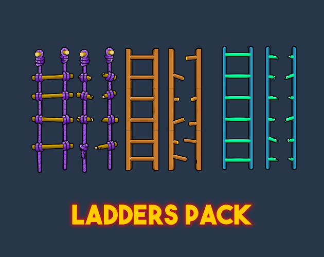 2d extensible ladders by Robert Brooks - gamedeveloperstudio.com