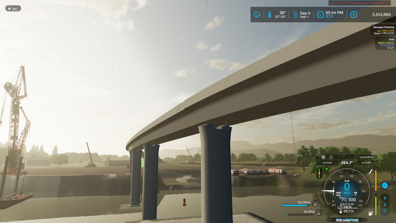 FS22 Buildable Concrete Box Girder Bridge v1.0.0.5 by Critical Lift and ...