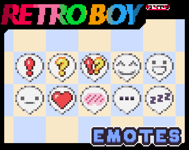 Retro Boy ー Emote Bubbles by yano