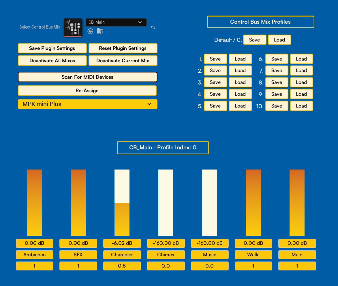 MIDI Mix Control for Unreal Engine 5 by Berrak