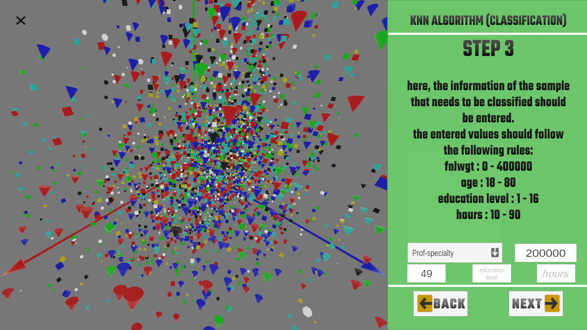 knn & k-means visualization by YAHYA.BK