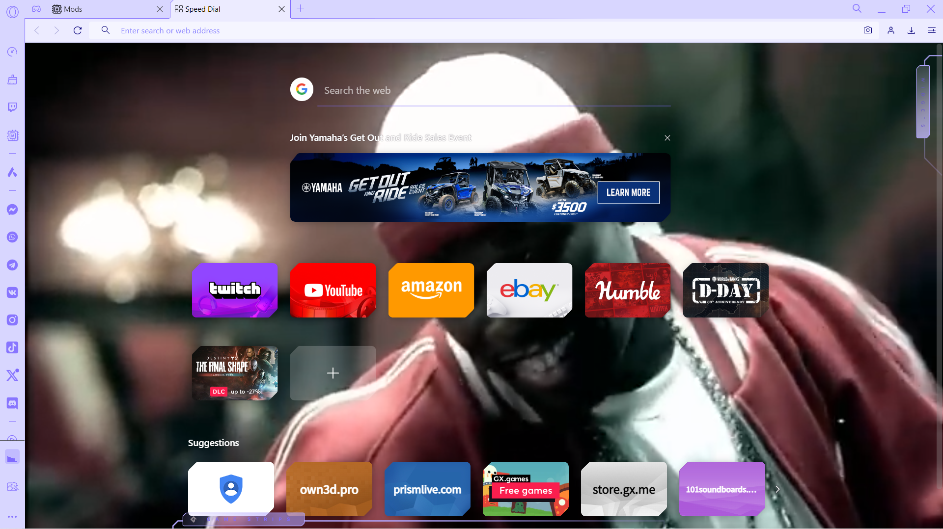 50 Cent Mod For Opera GX Browser by SimmerMods