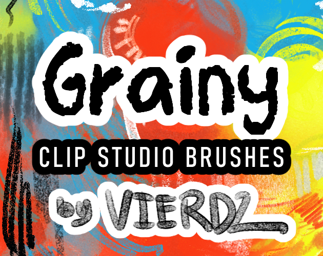 "Grainy" Digital Brushes (CSP) by Vierdz