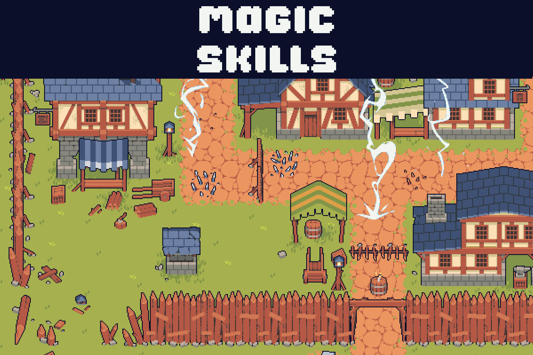 Free Magic and Trap Top-Down Pixel Sprites by Free Game Assets (GUI ...