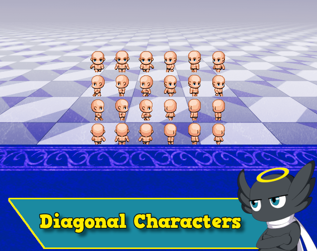 MZ - Diagonal Movement + Single Sprite + More Frames | RPG Maker Forums