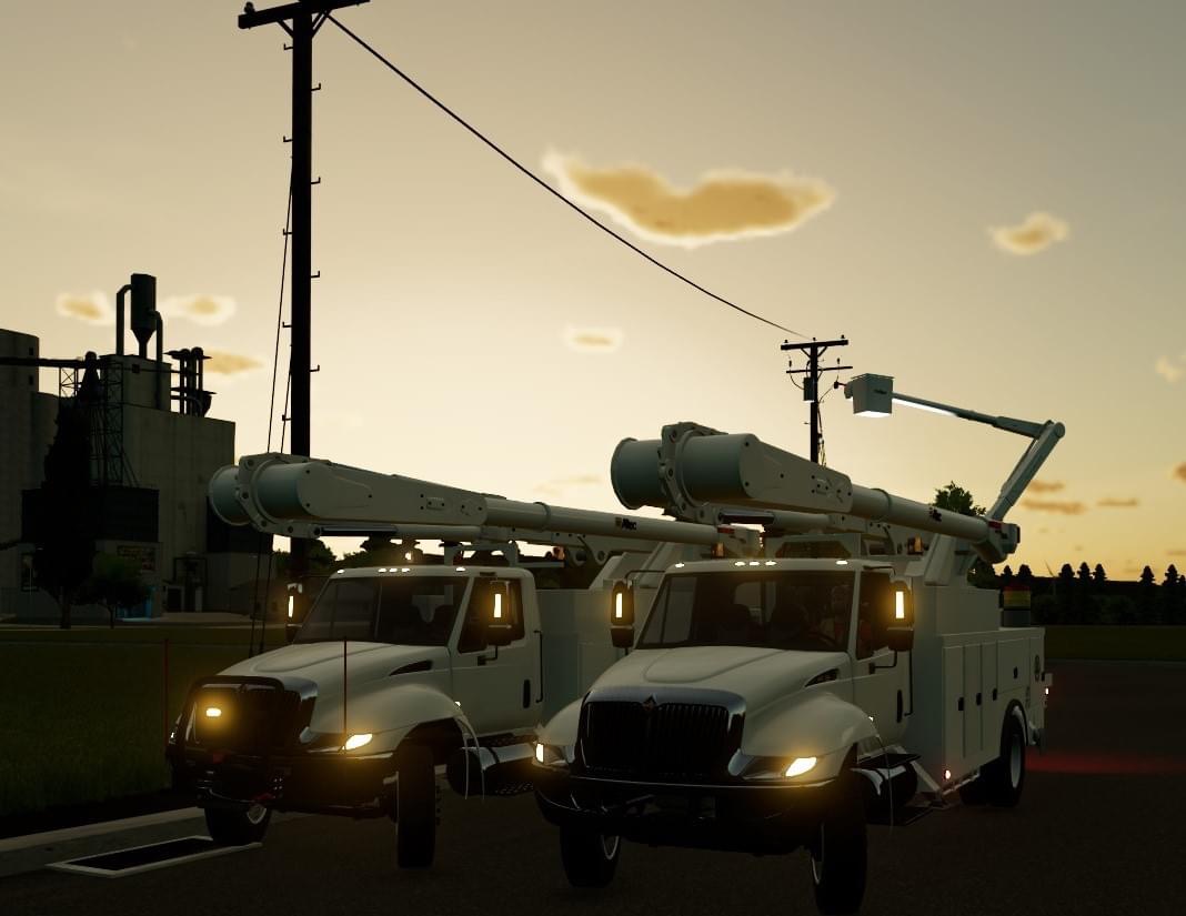 International bucket truck by Deep South Modding