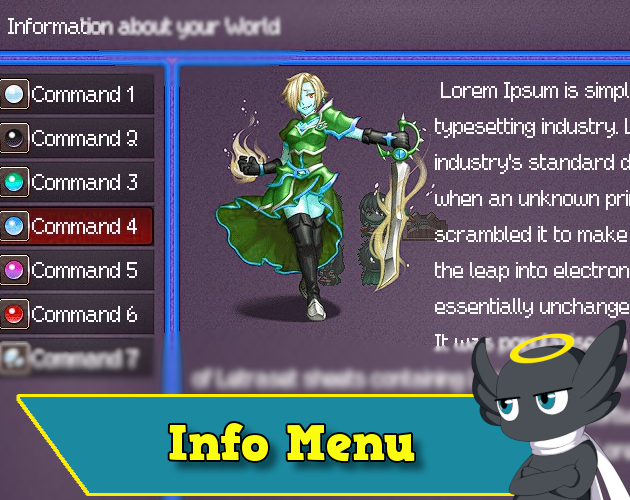 Hakuen Studio Info Menu for RPG Maker MZ by Hakuen Studio